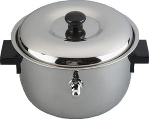 Anantha Stainless steel Milk cooker Pot 20 cm diameter 1.5 L capacity ...