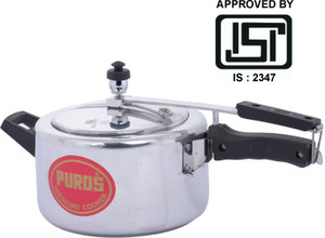 Puros ISI Marked 1 L Inner Lid Pressure Cooker Price in India - Buy ...