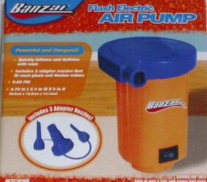 Banzai Electric Air Pump Inflater Adaptor & 3 Nozzles Float Pump - Buy ...
