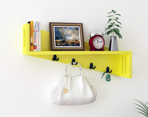 Trendy ILE Wall shelf with Key Holder MDF (Medium Density Fiber) Wall ...