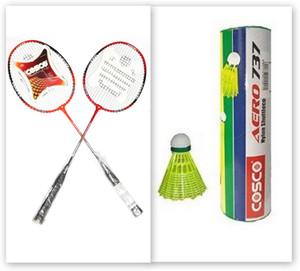 COSCO CB-95 and Aero 737 Nylon Shuttle Cock Badminton Kit - Buy COSCO ...