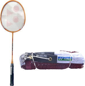 YONEX New Series GR 360 Racket With 1 Net Brown Strung Badminton ...