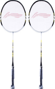 LI-NING Smash XP-808 (Pack of 2) White, Black Strung Badminton Racquet ...