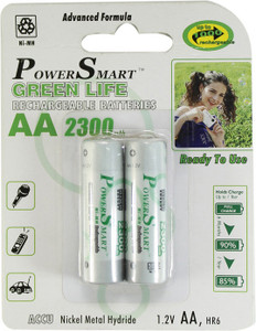 Power Smart Pack of 2 AA 2300mAh Ni-MH Battery - Power Smart : Flipkart.com