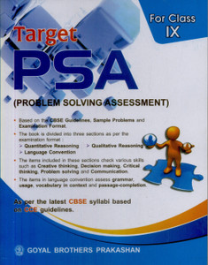 Target PSA (Problem Solving Assessment) For Class IX: Buy Target PSA ...