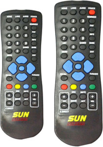 SKYKART Remote Controller BlackCombo Of 2 Sun Direct Remote Controller ...