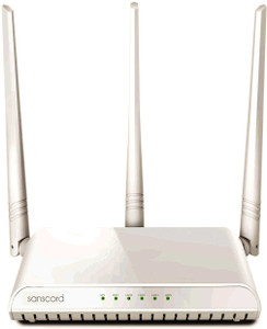 SANSCORD RNH326 Wireless Router 2.4 GHz 300 Mbps Wifi Speed Single Band ...