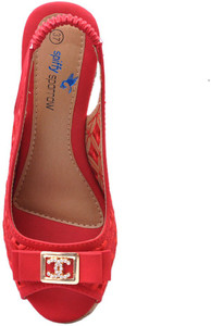 Spiffy Sparrow Women Wedges - Buy Red Color Spiffy Sparrow Women Wedges ...