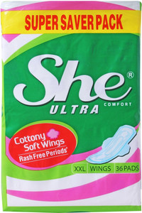 She Comfort Ultra XXL Wings Sanitary Pad | Buy Women Hygiene products ...