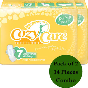 Cozy Care Feel Soft Super Soft Design Pack Of 2 Sanitary Pad | Buy ...