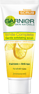 GARNIER Skin Natural White Complete Gentle Exfoliating Scrub Fairness ...
