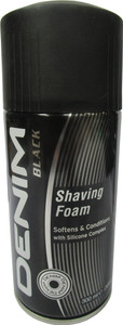 DENIM Black Shaving Foam Price in India - Buy DENIM Black Shaving Foam ...