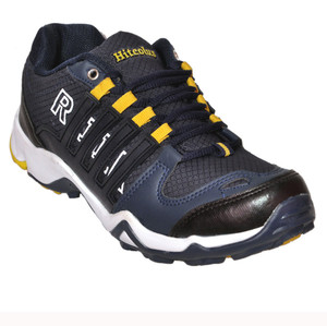 Hitcolus Navy Blue & Yellow Running Shoes For Men - Buy Blue Color ...