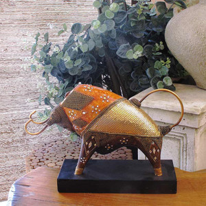 Mora Taara Maasai Bull Decorative Showpiece - 35.56 cm Price in India ...