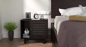 Urban Ladder Terence Solid Wood Bedside Table Price in India - Buy ...