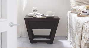 Urban Ladder Caprica Solid Wood Bedside Table Price in India - Buy ...