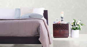 Urban Ladder Alaca Solid Wood Bedside Table Price in India - Buy Urban ...