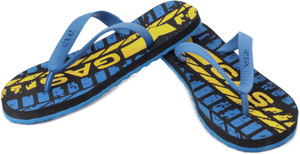 GAS Men Fast-Track Flip Flops - Buy Blk Aqua Color GAS Men Fast-Track ...