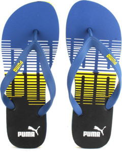 PUMA Men Sam Slippers - Buy Snorkel Blue, Black, Dandelion, W Color ...