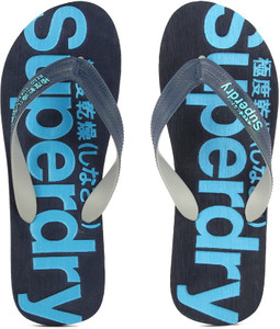 Superdry Men Superdry Slippers - Buy Navy Fluro Blue Dove Color ...