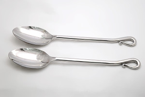 Carvers Angular Stainless Steel Salad Spoon, Serving Spoon Set Price in ...