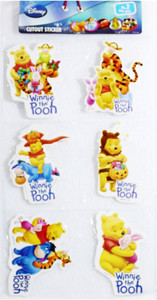 STICKER BAZAAR 10 cm Cutout Folder Of Winnie The Pooh Self Adhesive ...