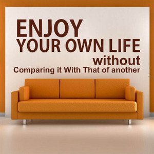 Creatick Studio 55.88 cm Enjoy Life Quote Wall Decal Self Adhesive ...