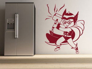 DECOR KAFE 50 cm Decor Kafe Thor Child Wall Decal Self Adhesive Sticker ...
