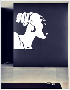 DECOR KAFE 121 cm Gloob Decal Style African Lady Wall Self Adhesive ...
