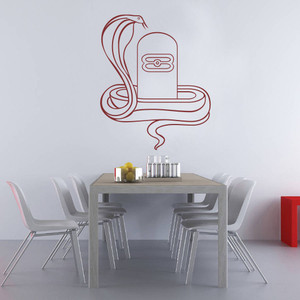 Impression Wall 60 cm Shivling Wall Sticker Self Adhesive Sticker Price ...