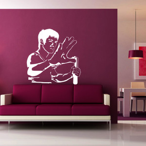 creatick Studio 104.14 cm Bruce Lee Wall Decal Self Adhesive Sticker ...