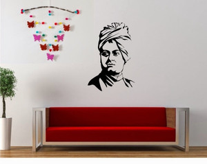 WALL GURU 40.58 cm Swami Vivekananda Self Adhesive Sticker Price in ...