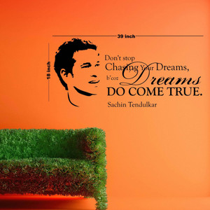 Creative Width Decor 99 cm Sachin Tendulkar Self Adhesive Sticker Price ...