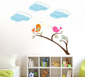 Luke and Lilly 120 cm Sparrow on Tree Non-Reusable Sticker Price in ...