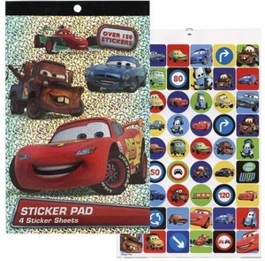 DISNEY 9 cm Cars 4 Sheet Sticker Pad with Over 150 Stickers Self ...