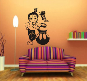 Smart Wall Guru 58.38 cm Krishna Decal Self Adhesive Sticker Price in ...