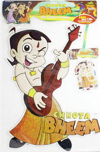 STICKER BAZAAR 50 cm Big Cutout Sparkle Sticker Of Chhota Bheem Self ...