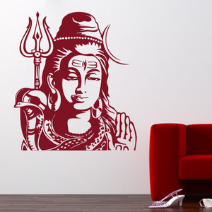 DECOR KAFE 55 cm Decor Kafe Shiv Ji Wall Decal Self Adhesive Sticker ...