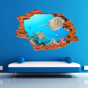 Impression Wall 60 cm Aqutic 3D Art Self Adhesive Sticker Price in ...