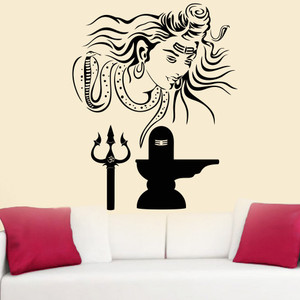 Vsquare Studio 89 cm Lord Shiva Wall Sticker Self Adhesive Sticker ...