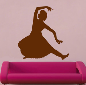 Decor Villa 50 cm Decor villa indian kathak dance Wall Decal & Sticker ...