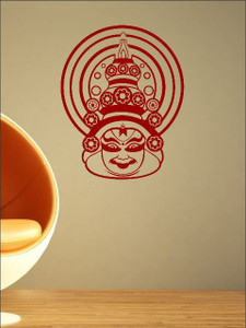 wall1ders 45.72 cm Kathakali Self Adhesive Sticker Price in India - Buy ...