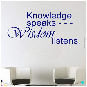 DeStudio 121 cm Knowledge Speaks Wisdom Self Adhesive Sticker Price in ...
