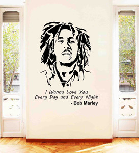 Vsquare Studio 94 cm Bob Marley Wall Sticker Self Adhesive Sticker ...