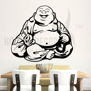 PICKYPOMP 117 cm Laughing Buddha Self Adhesive Sticker Price in India ...