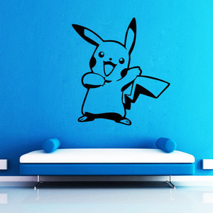 Impression Wall 53 cm Impression Wall Pikachu Wall Sticker Self ...