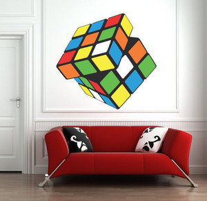 Impression Wall 60 cm Cube Wall Sticker Self Adhesive Sticker Price in ...