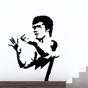Impression Wall 56 cm Impression Wall Bruce Lee Wall Sticker Self ...