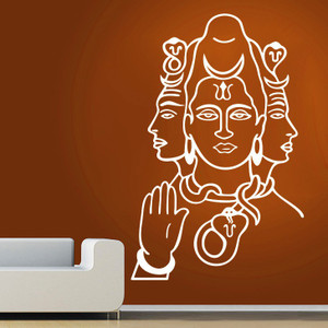 Vsquare Studio 66 cm Lord Shiva Wall Sticker Self Adhesive Sticker ...