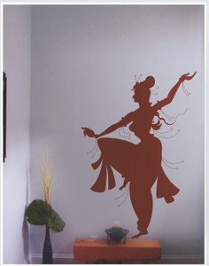 decor kafe 60 cm Gloob Decal Style Surya Namaskar Wall Self Adhesive ...